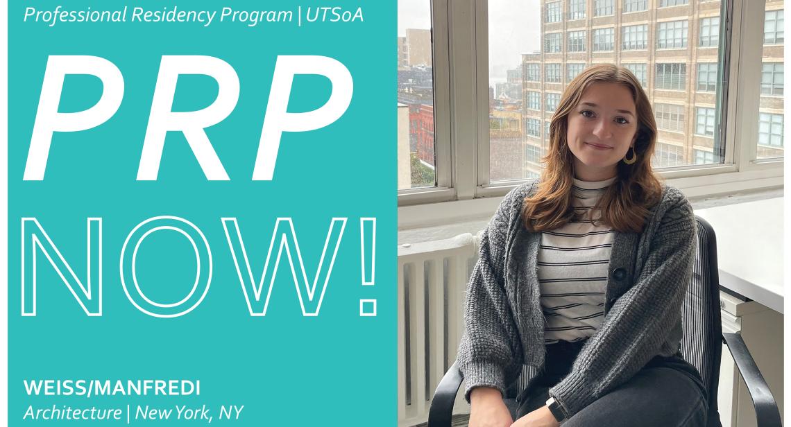 Professional Residency Program: Christine Garner at Weiss/Manfredi ...